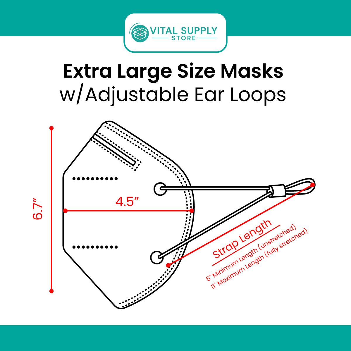 Kn95 Masks - Sizes From Extra Large to Small – VitalSupplyStore.com